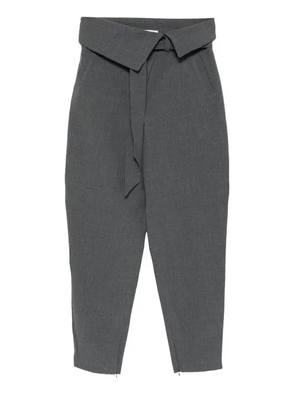 Attico Fold Waist Trousers - Grey