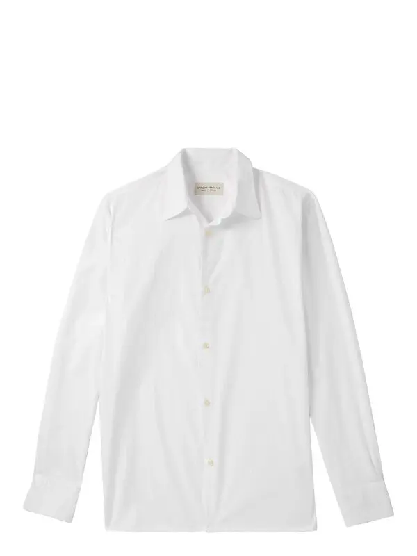Officine Générale Cotton-poplin Shirt - White