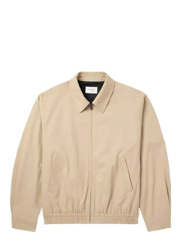 Saint Laurent Cotton-twill Overshirt - Neutrals