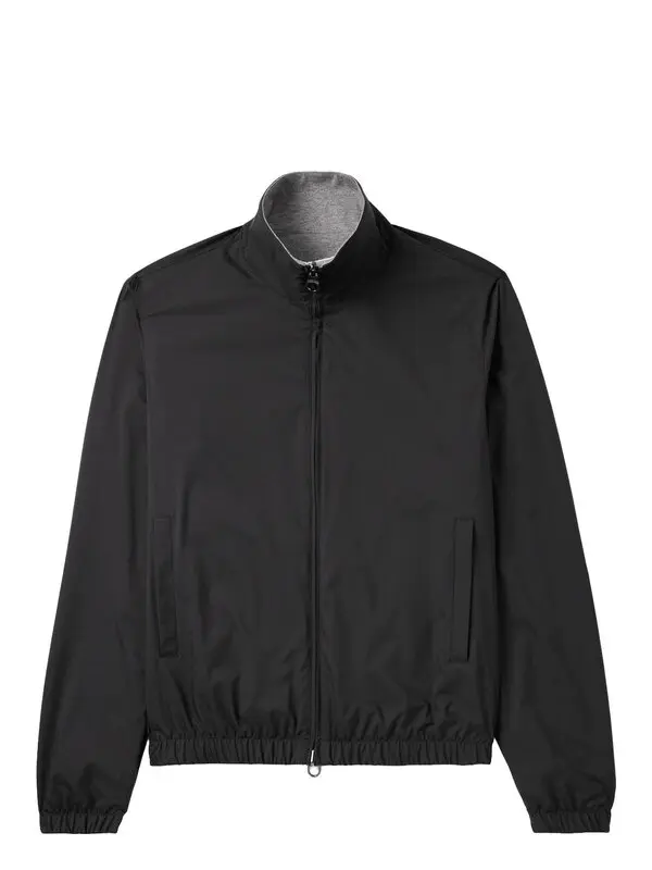 Loro Piana Reversible Windmate® Storm System® Nylon And Cashmere Blouson Jacket - Black