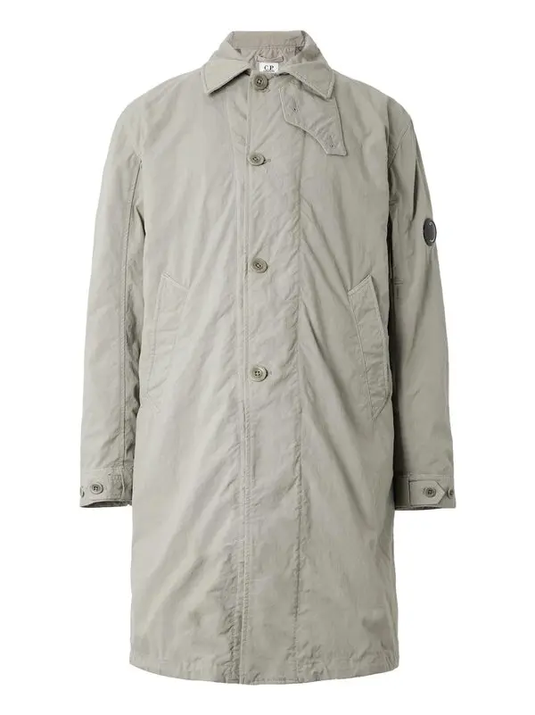 C.P. COMPANY Shell Trench Coat - Gray