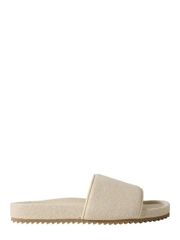 Frescobol Carioca Renato Linen Slides - Neutrals