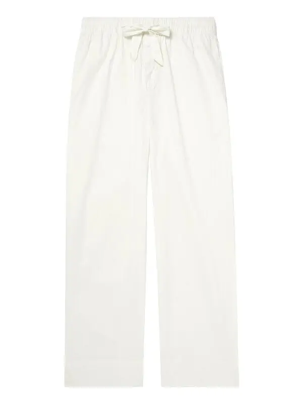 Frescobol Carioca Luan Straight-leg Seersucker Trousers - Neutrals