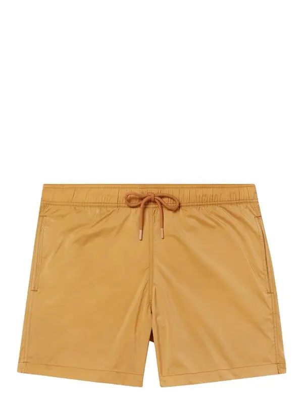 Frescobol Carioca Salvador Straight-leg Mid-length Recycled Swim Shorts - Neutrals