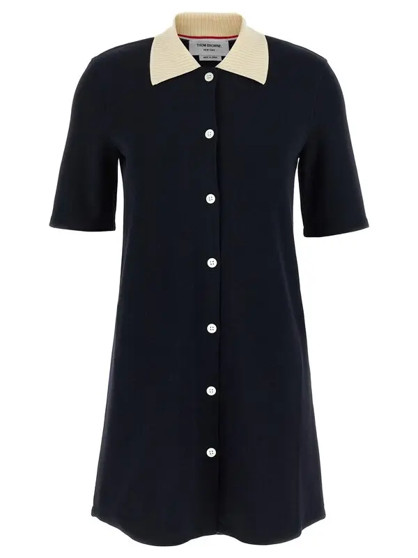 Thom Browne Polo Mini Dress - Blue