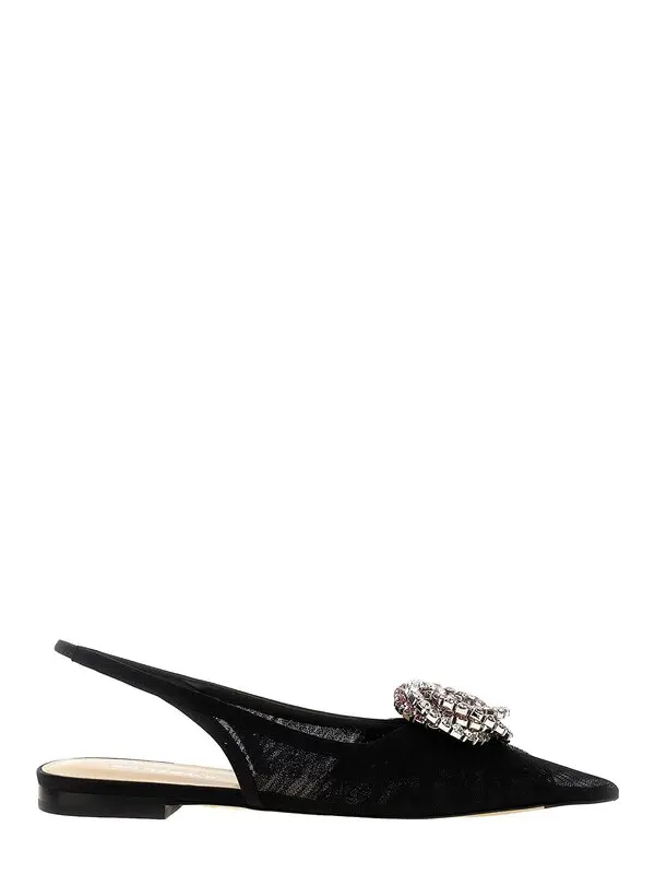 Mach & Mach Galaxy Slingbacks - Black