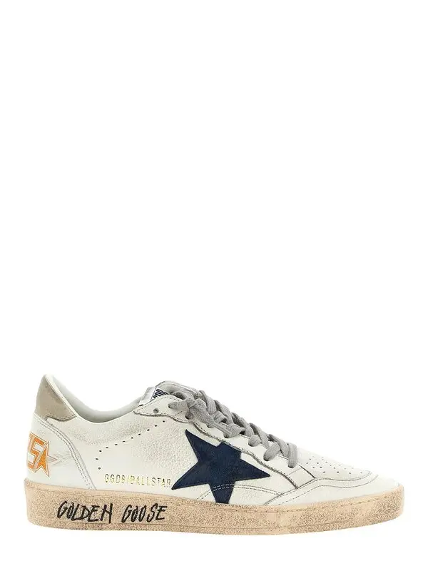 GOLDEN GOOSE Ball Star Leather Sneakers - Multicolor