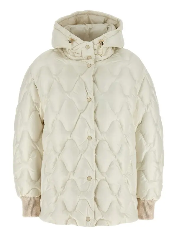 Fabiana Filippi Hooded Down Jacket - White