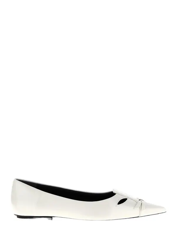 Marc Jacobs The Kat Ballet Flats - White