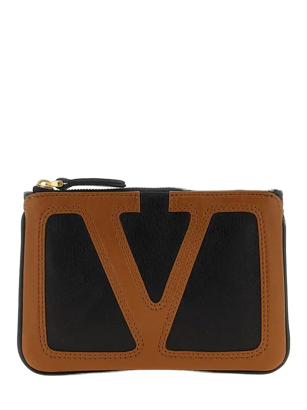 Valentino Garavani Viva Superstar Small Pouch - Brown