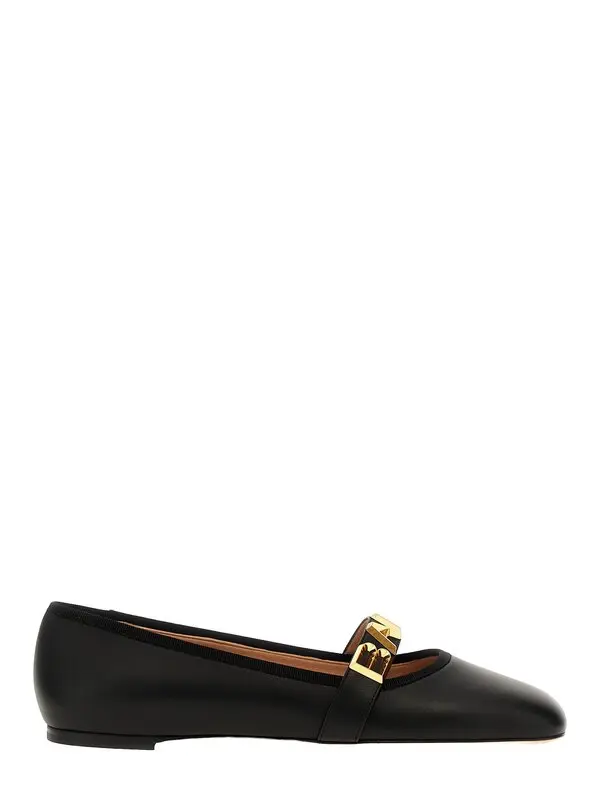 Bally Balby Leather Ballet Flats - Black