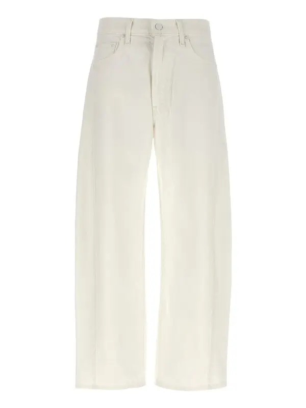 MOTHER The Full Pipe Ankle Jeans - White