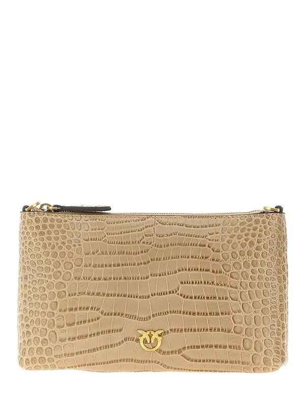 Pinko Mini Crossbody Bag - Beige