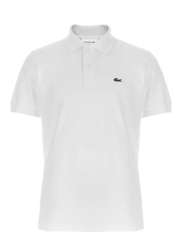 Lacoste Logo Patch Polo Shirt - White