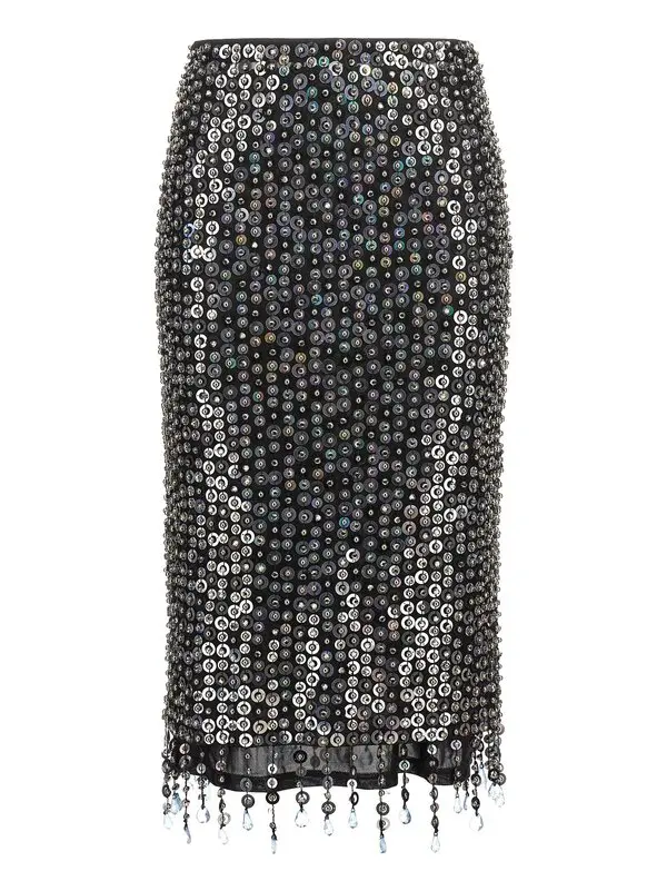 Pinko Passaparola Sequined Skirt - Blue