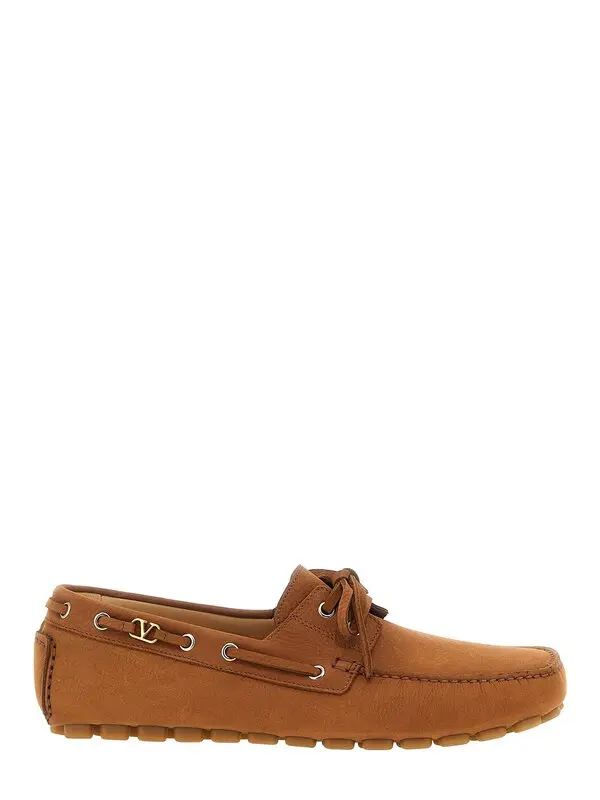 Valentino Garavani Driver Fastaway' Loafers - Brown