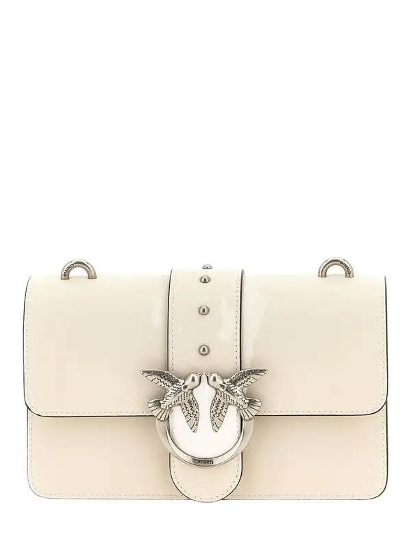 Pinko Love One Mini Crossbody Bag - White