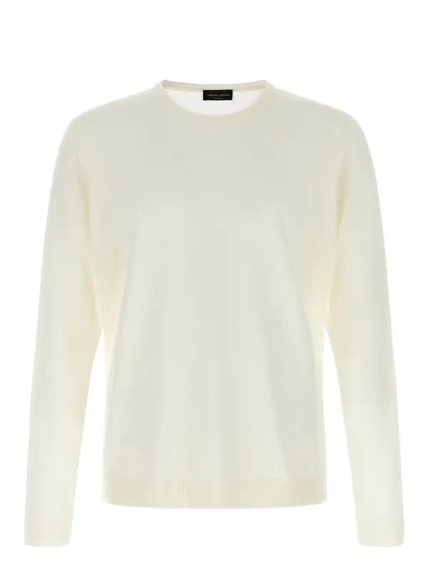 ROBERTO COLLINA Merino Wool Sweater - Beige