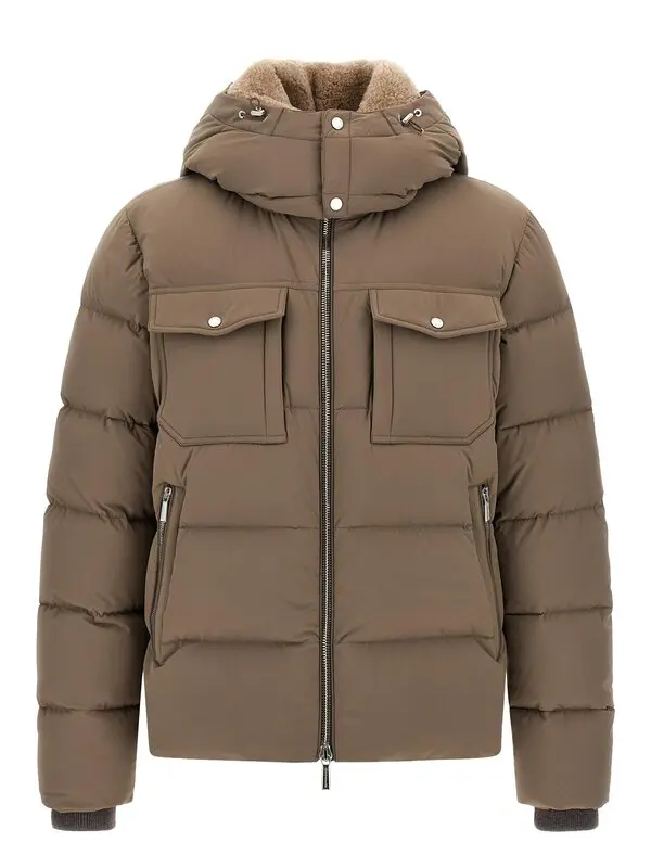 MOORER Down Jacket - Brown