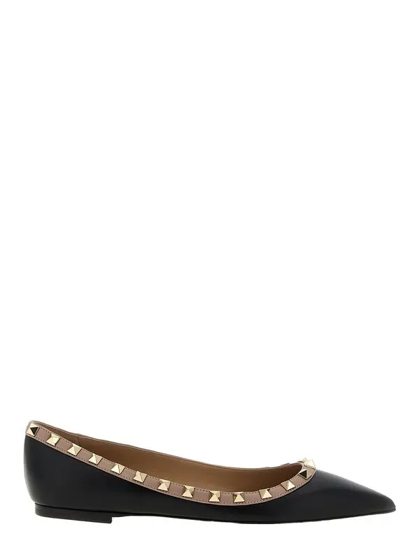 Valentino Garavani Rockstud Ballet Flats - Black