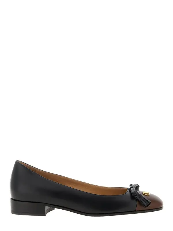 Valentino Garavani Valet Du Roi' Ballet Flats - Black