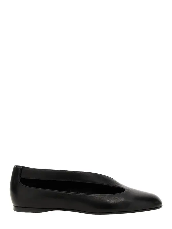 Khaite Diana Ballet Flats - Black