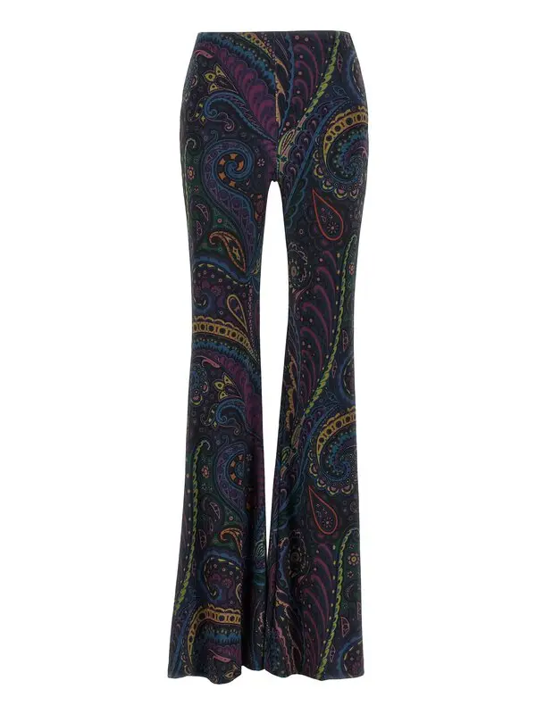 Etro Floral Chenille Trousers - Multicolor