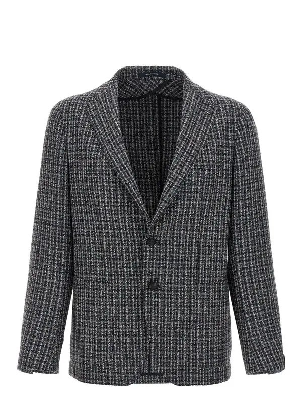 Tagliatore Tweed Blazer - Brown