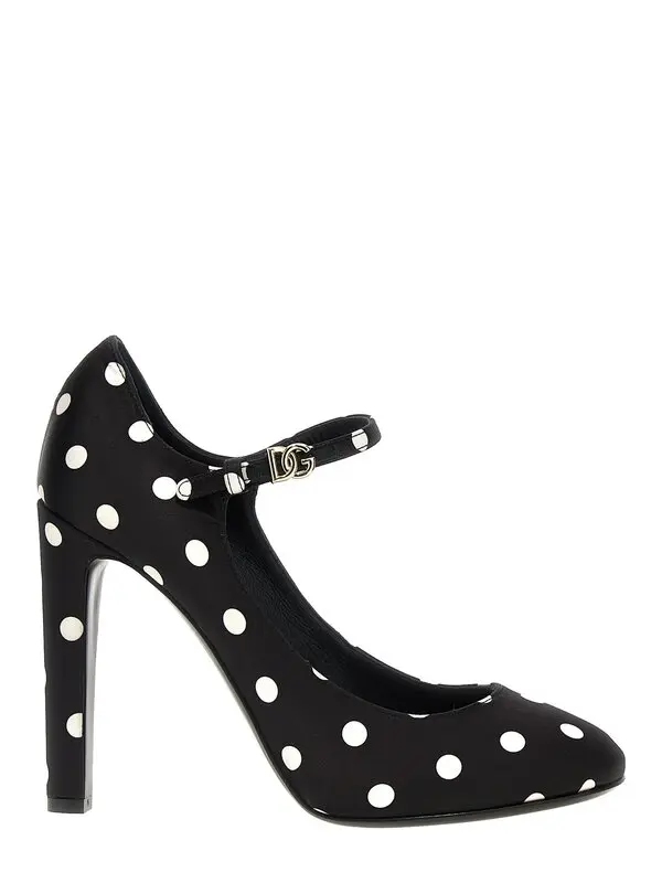 Dolce & Gabbana Mary Jane Sharon Pumps - White/black