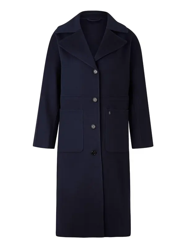Bogner Wool Coat - Navy Blue