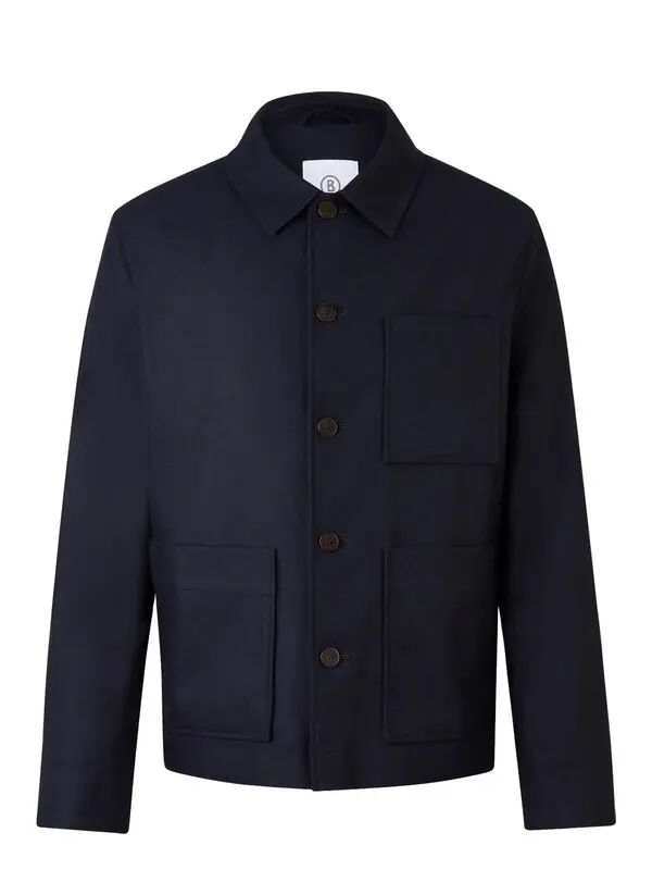 Bogner Flannel Overshirt Mirco - Navy Blue