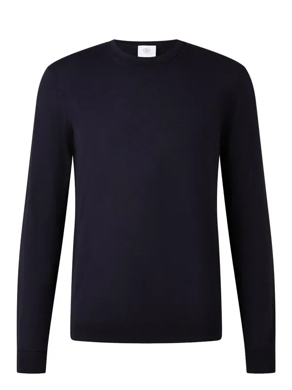 Bogner Fine Knit Pullover - Navy Blue