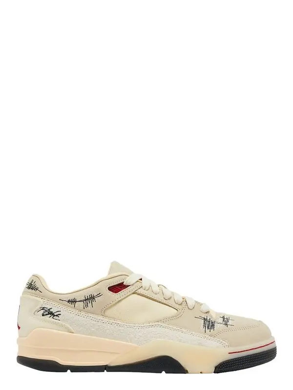 JORDAN Who Decides War X Flight Court Crèpe Sneakers - Cream