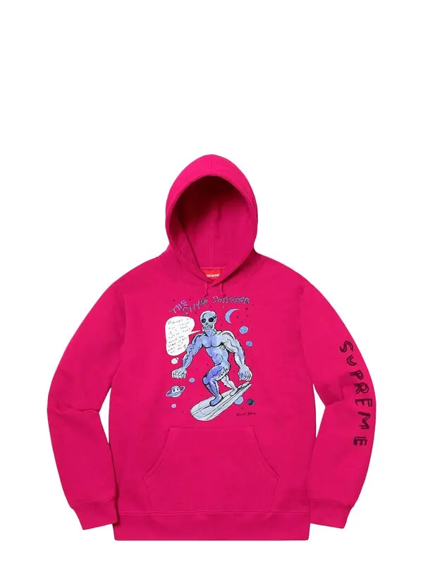 Supreme X Daniel Johnston Hooded Sweatshirt - Red