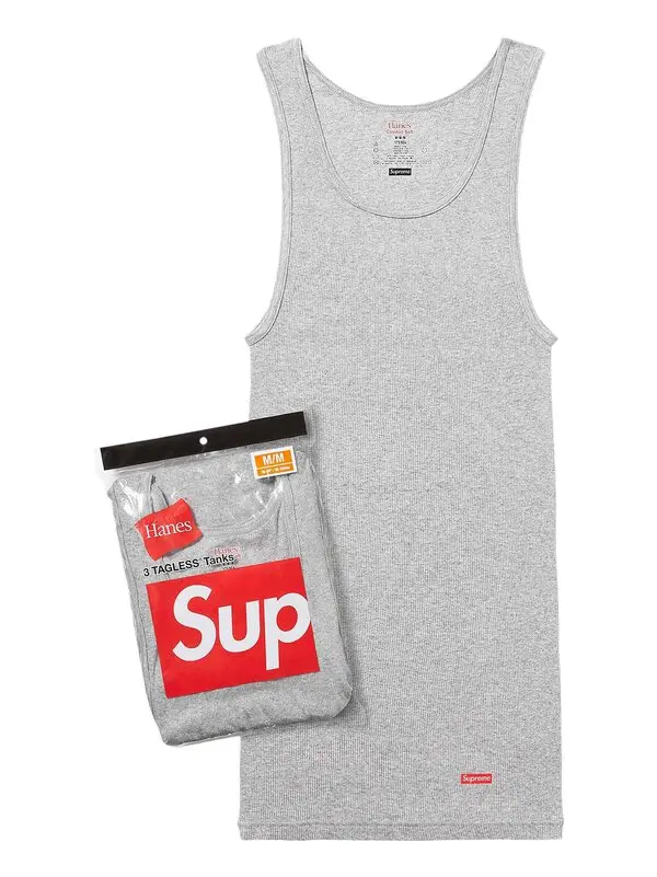 Supreme X Hanes Tank Tops - Grey