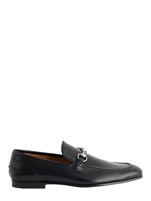 Gucci Jordaan Leather Loafers - Black