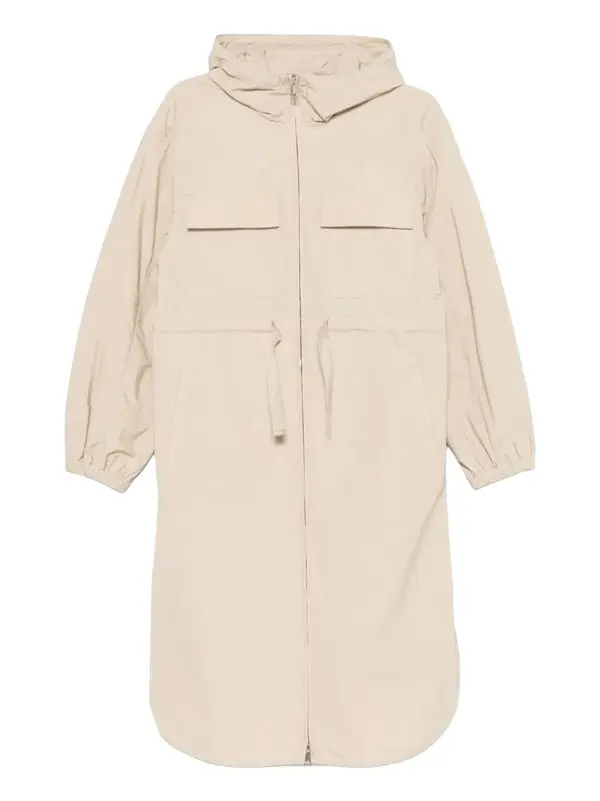 Moncler Laerte Parka Coat - Neutrals