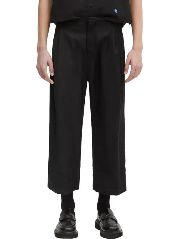ADER ERROR Pleated Cuffed Trousers - Black
