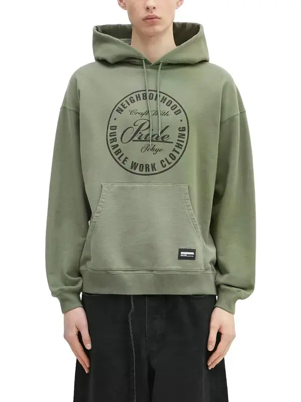 NEIGHBORHOOD Circular-logo Hoodie - Green