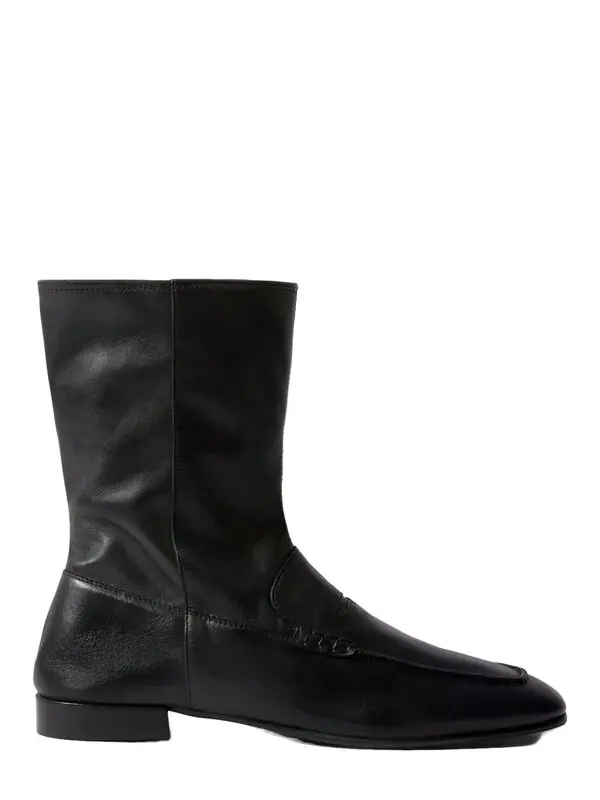 Claudie Pierlot Leather Ankle Boots - Black