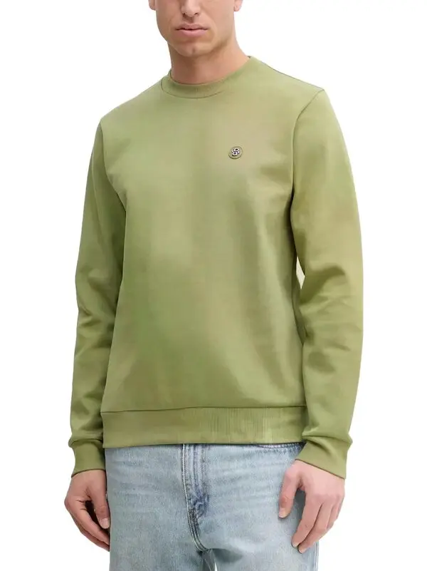 BOSS Logo-patch Sweatshirt - Green