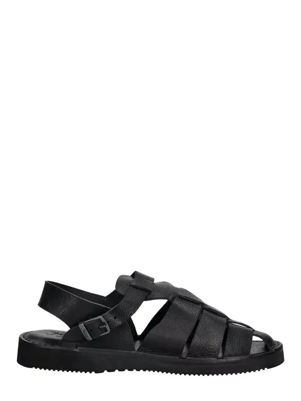 FRACAP Leather Sandals - Black