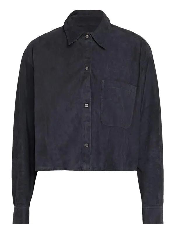 TWP Little Big Joe Suede Shirt - Midnight