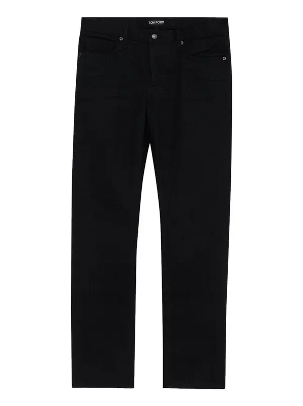 TOM FORD Stretch Denim Straight-fit Jeans - Lead