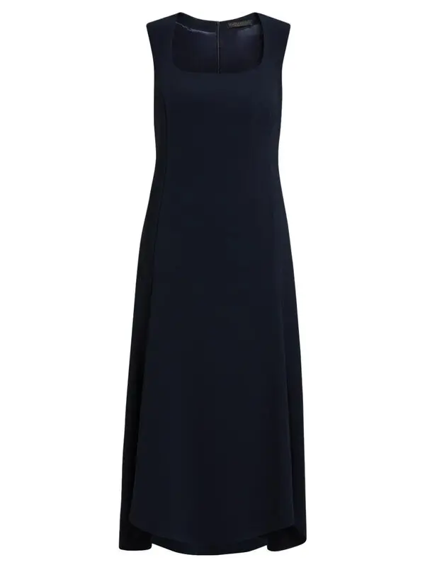 Marina Rinaldi Fufy Pleated Maxi Dress - Midnightblue