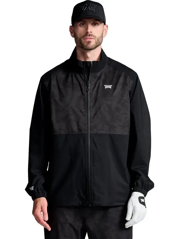 PXG Fairway Camo Rain Jacket - Black