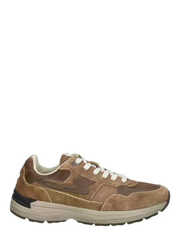 S.W.C STEPNEY WORKERS CLUB Amiel Strike Sneakers - Brown