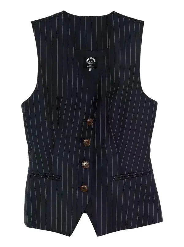 The Upside Jackie Striped Waistcoat - Blue
