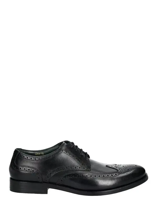 Clarks Leather Wingtip Brogue Oxford Shoes - Black