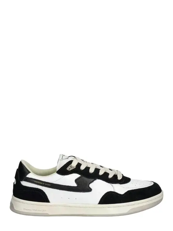 S.W.C STEPNEY WORKERS CLUB Pro-cup Leather Panel Sneakers - White